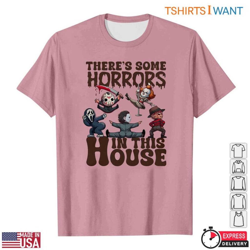 Cartoon Horror Villains T-Shirt – Theres Some Horrors In This House ...