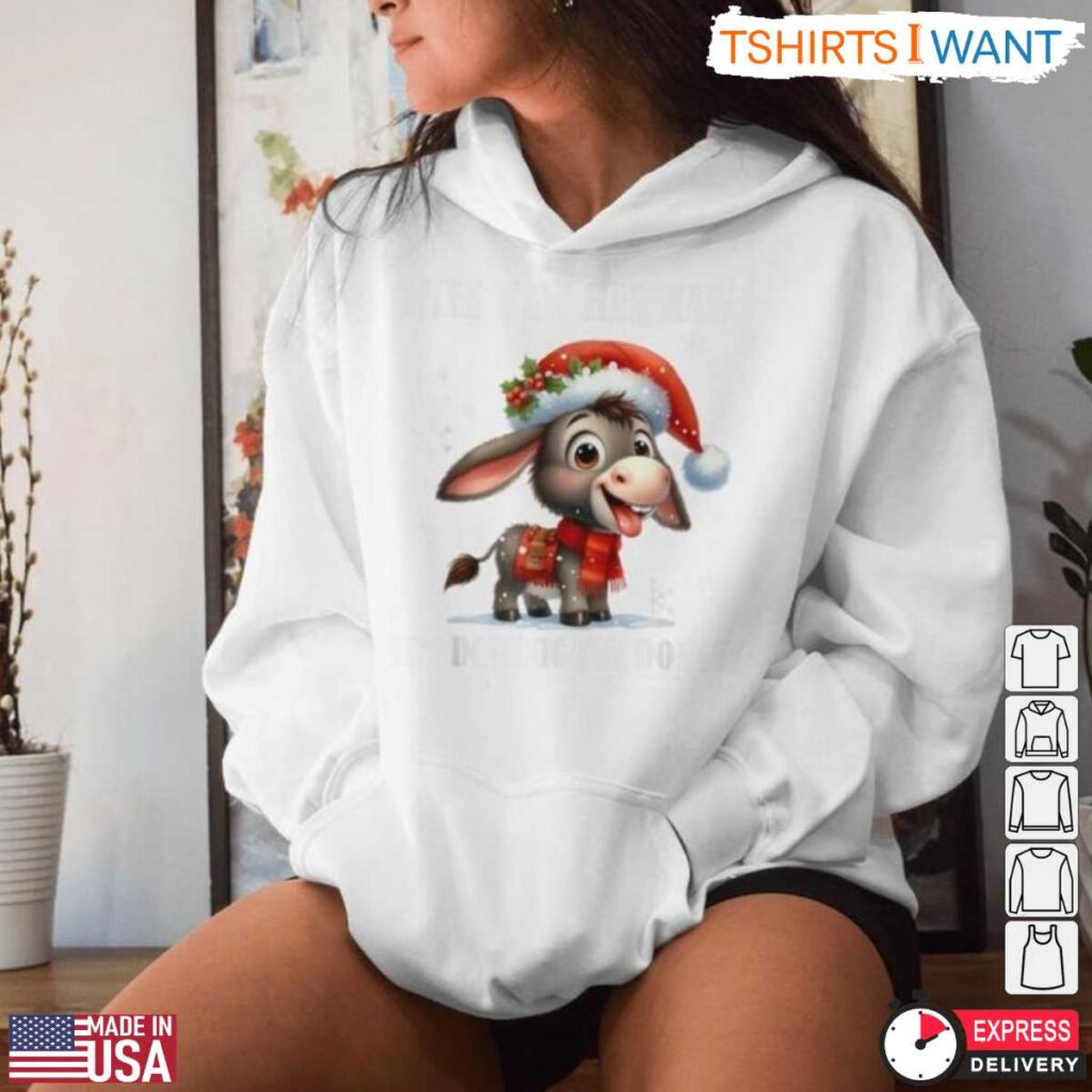 Dominic The Christmas Donkey Holiday Fun Tee