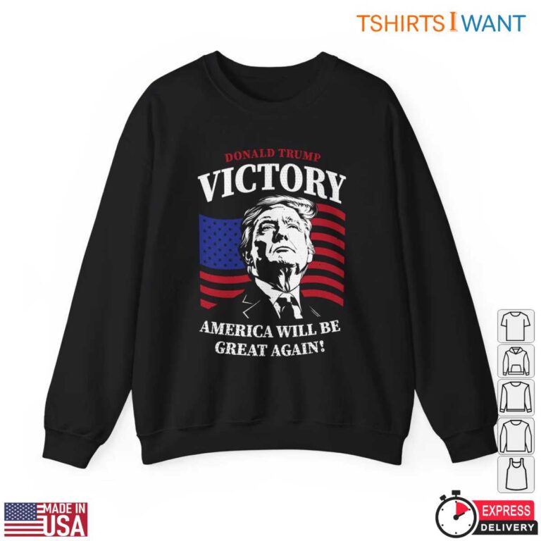 Donald Trump Victory T-Shirt - Patriotic Victory Graphic