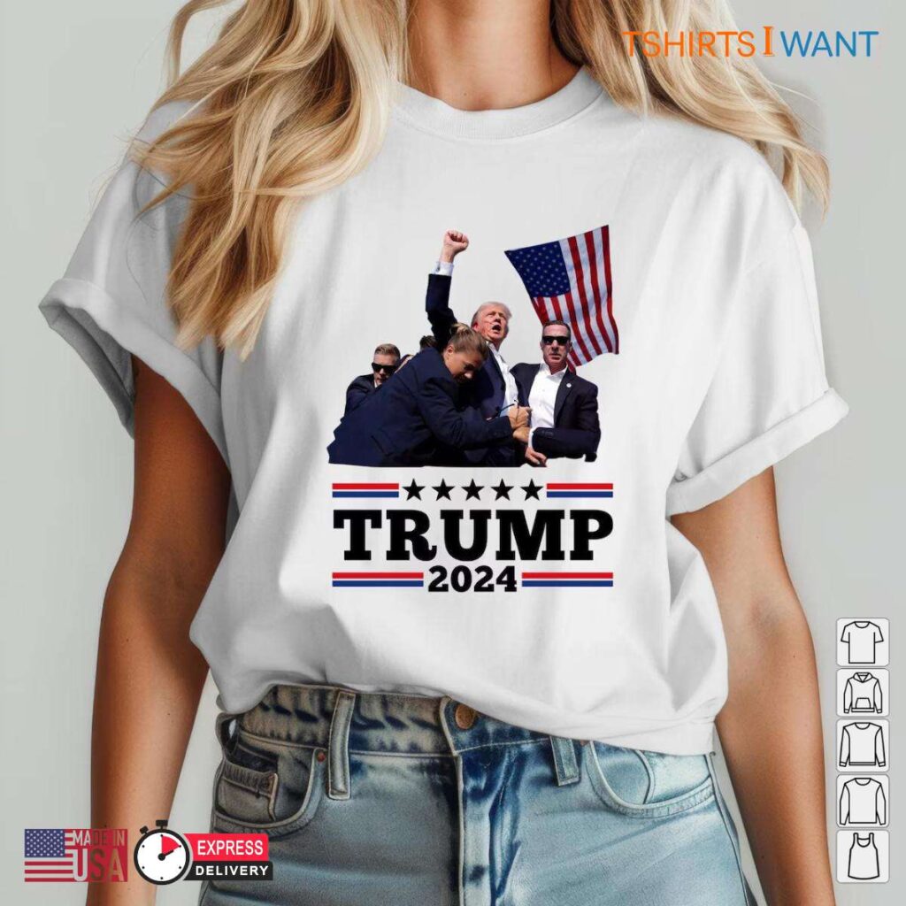 Donald Trump Being Shot Shirts - Hero Trump Survives Rally Injury, Show ...