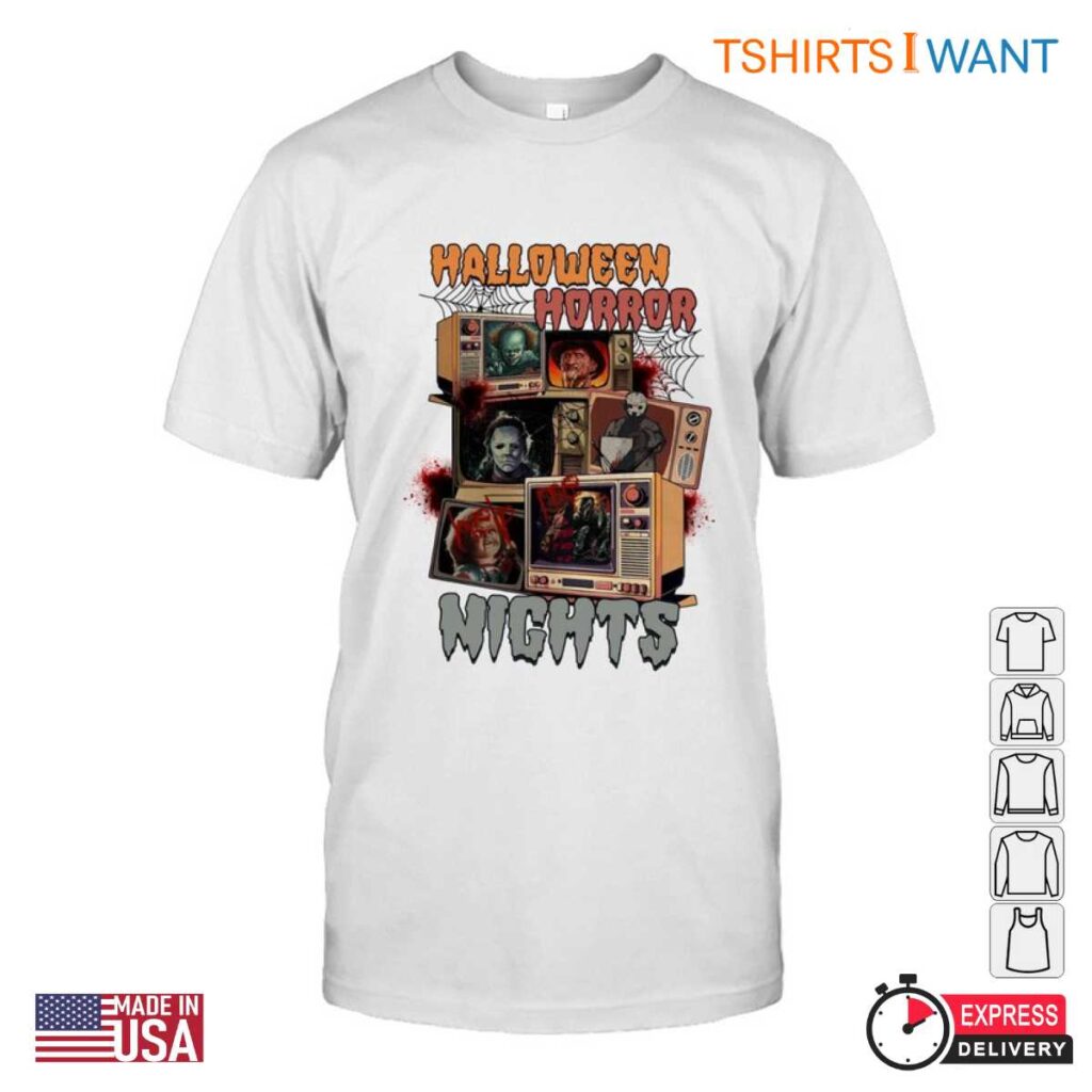 Halloween Horror Nights T-Shirt - Vintage Horror TV Design