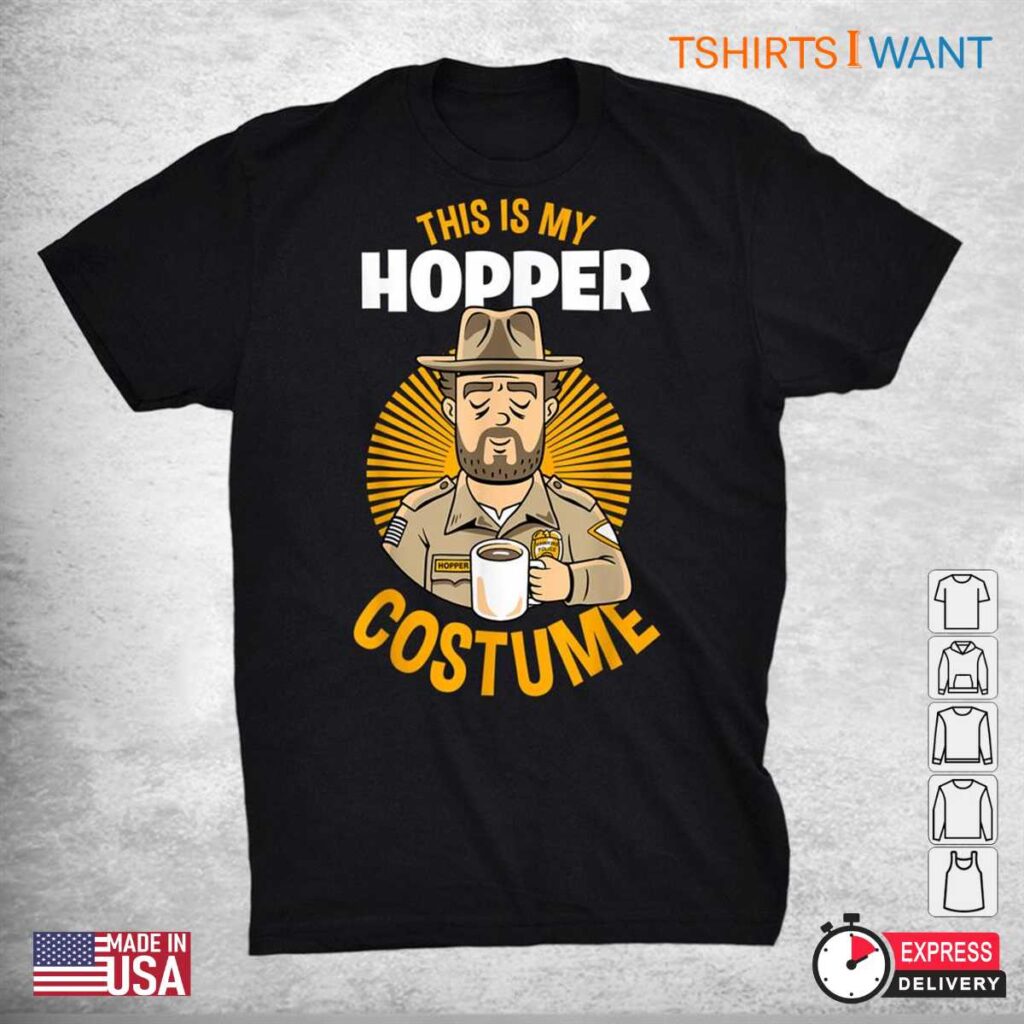 Hopper Halloween Costume: Stranger Things Hopper Tee