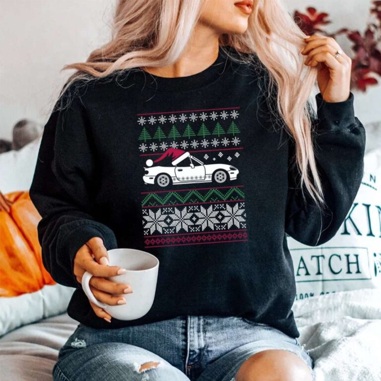 JDM Race Cars Ugly Christmas V2 Shirt - Car Enthusiast Holiday Design ...