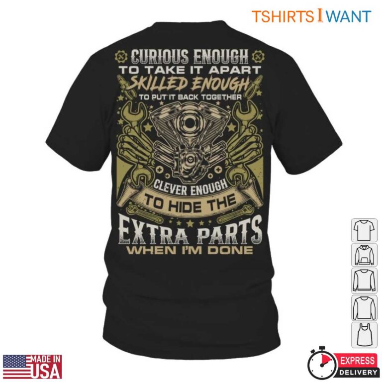 Mechanic Tools T-Shirt - Hidden Parts Humor
