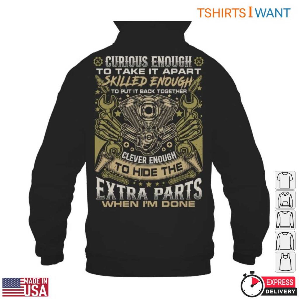 Mechanic Tools T-Shirt - Hidden Parts Humor