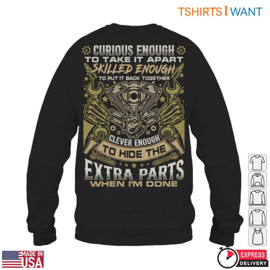 Mechanic Tools T-Shirt - Hidden Parts Humor