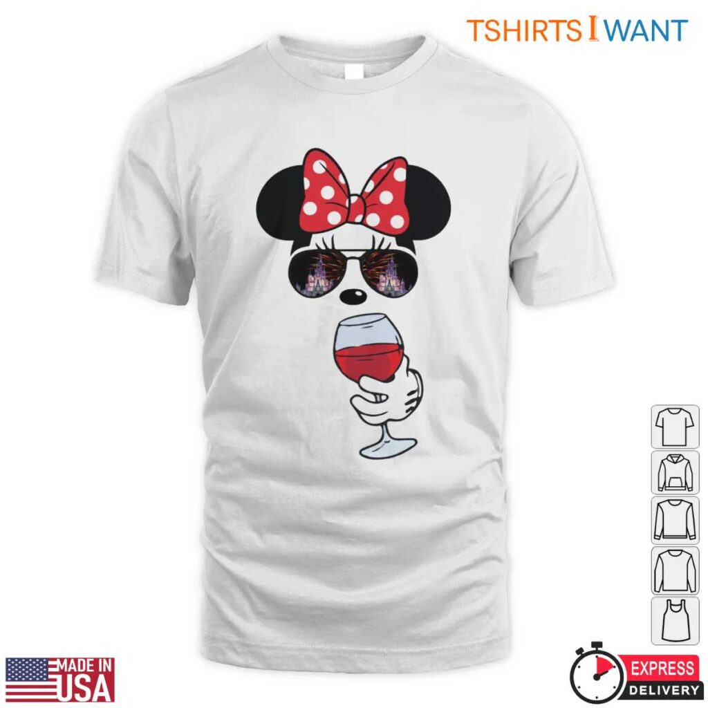 Minnie Wine Glass T-Shirt – Epcot Drinking Around the World Disney ...