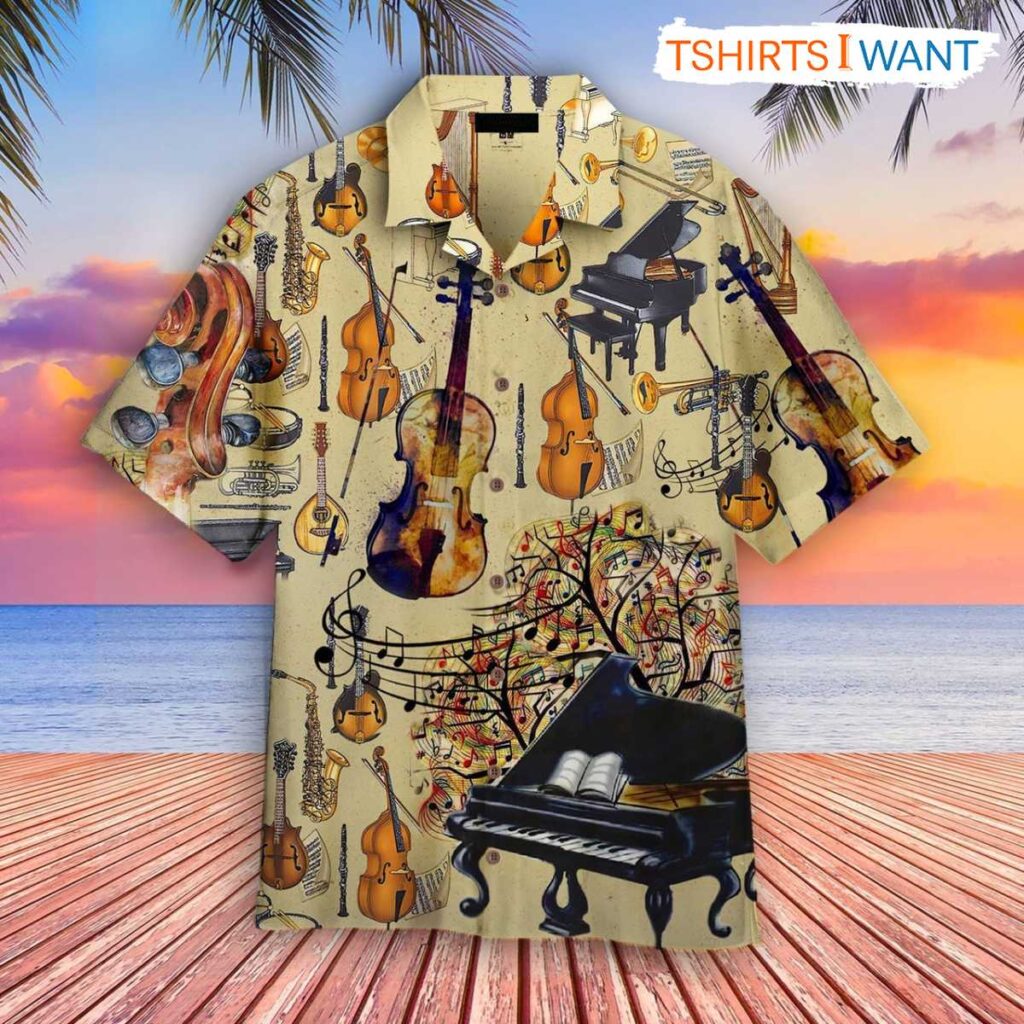 Music Hawaiian Shirt - Elegant Designs for Music Lovers