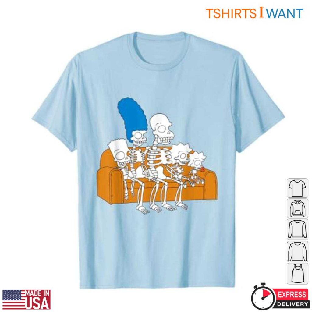 Simpsons Skeleton Shirt - Treehouse Of Horror Design - Tshirts I Want Store