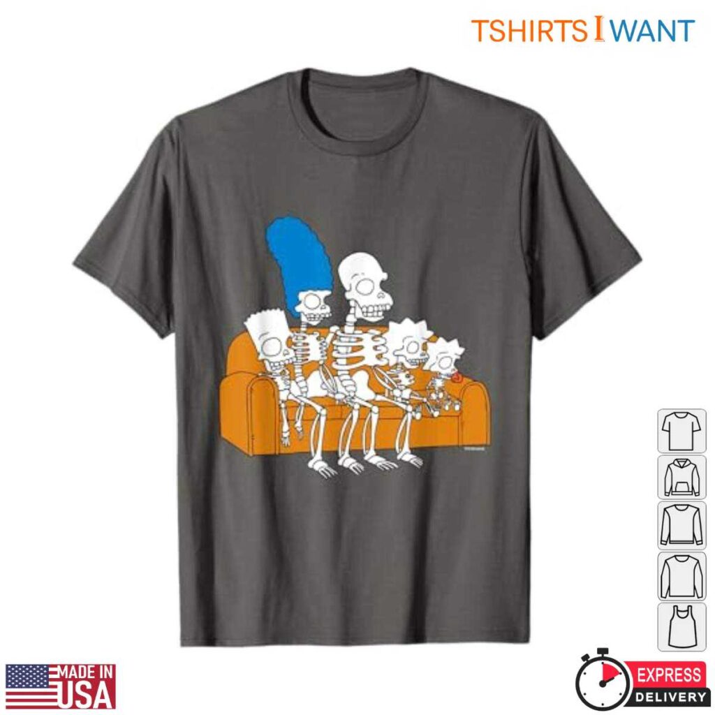 Simpsons Skeleton Shirt - Treehouse Of Horror Design - Tshirts I Want Store