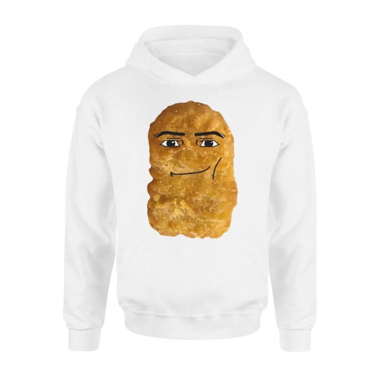 Smirking Nugget Meme Face Funny Food T-Shirt - Tshirts I Want Store