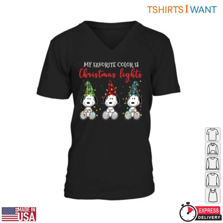 Snoopy Christmas Lights: My Favorite Holiday Color