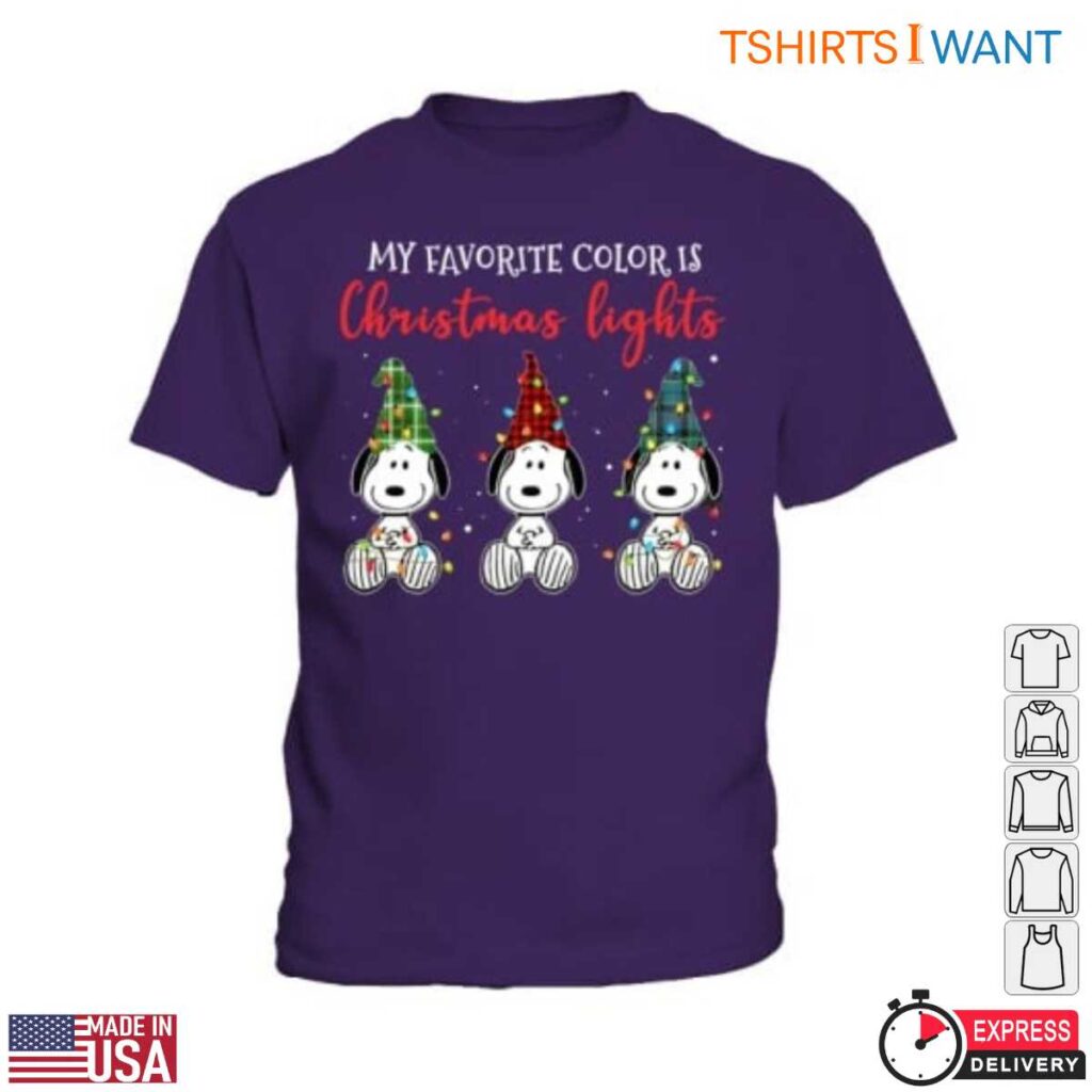 Snoopy Christmas Lights: My Favorite Holiday Color