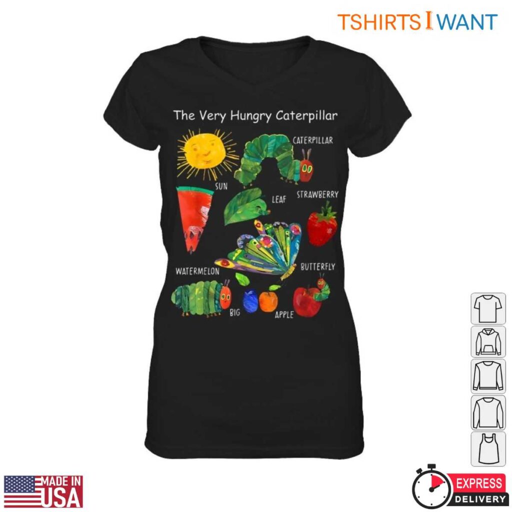 The Very Hungry Caterpillar T-Shirt - Educational Teacher Apparel ...