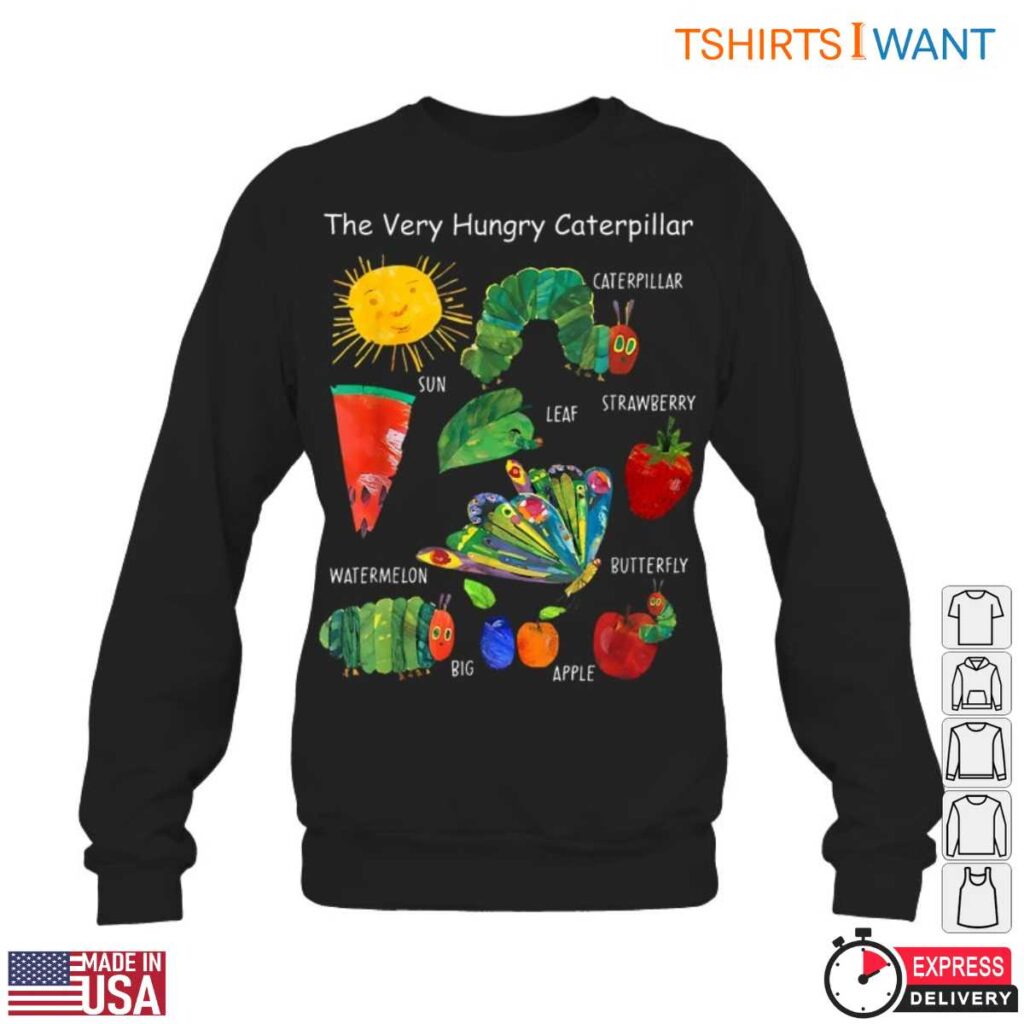 The Very Hungry Caterpillar T-Shirt - Educational Teacher Apparel ...