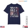 Veteran Suicide Awareness Ribbon T-Shirt - 22 A Day Tribute