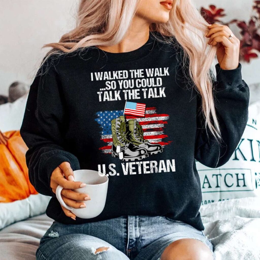 Walked The Walk Veteran Shirt - Tshirts I Want Store